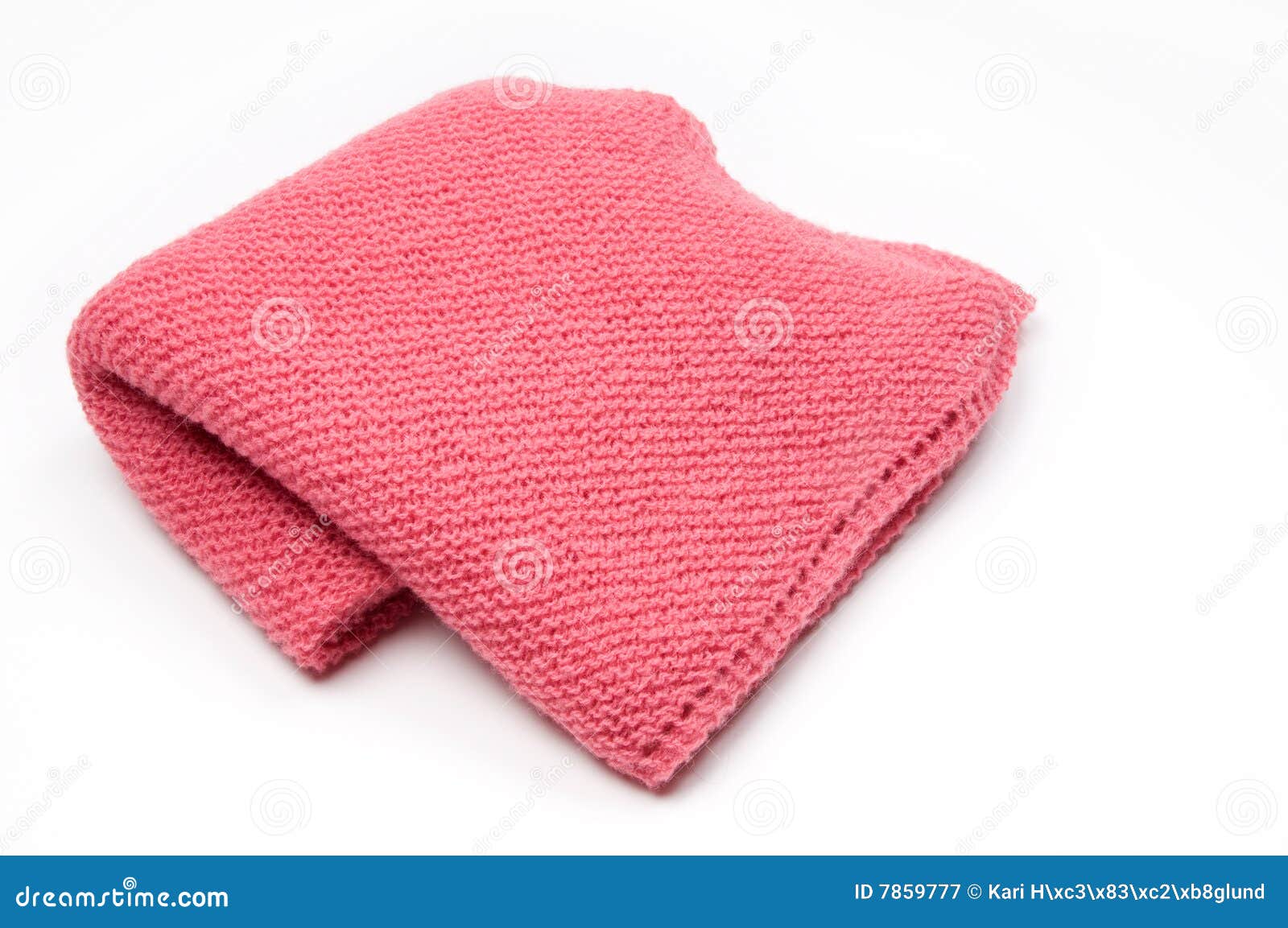 Pink Knitted Blanket stock image. Image of homemade, afghan - 7859777