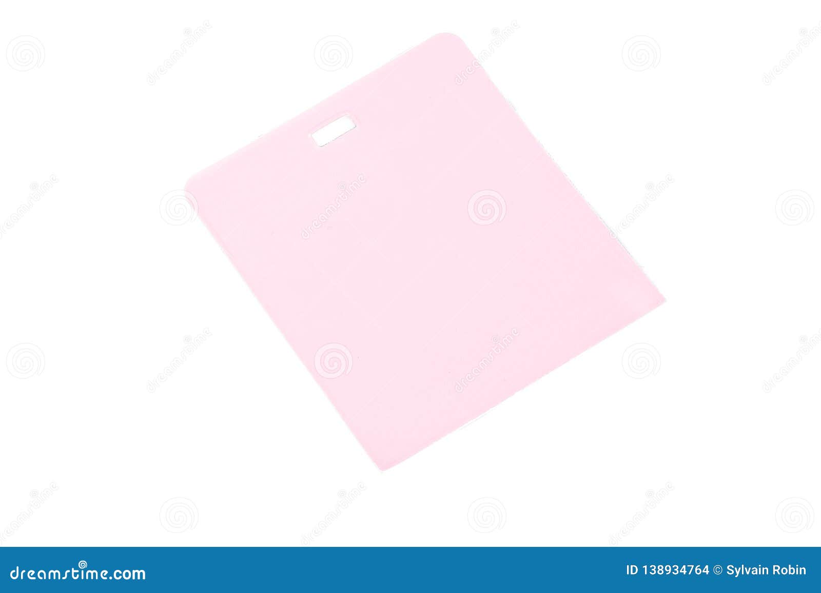 Pink Label Clothing Tag Empty Ready for Text Advertising Stock Photo ...