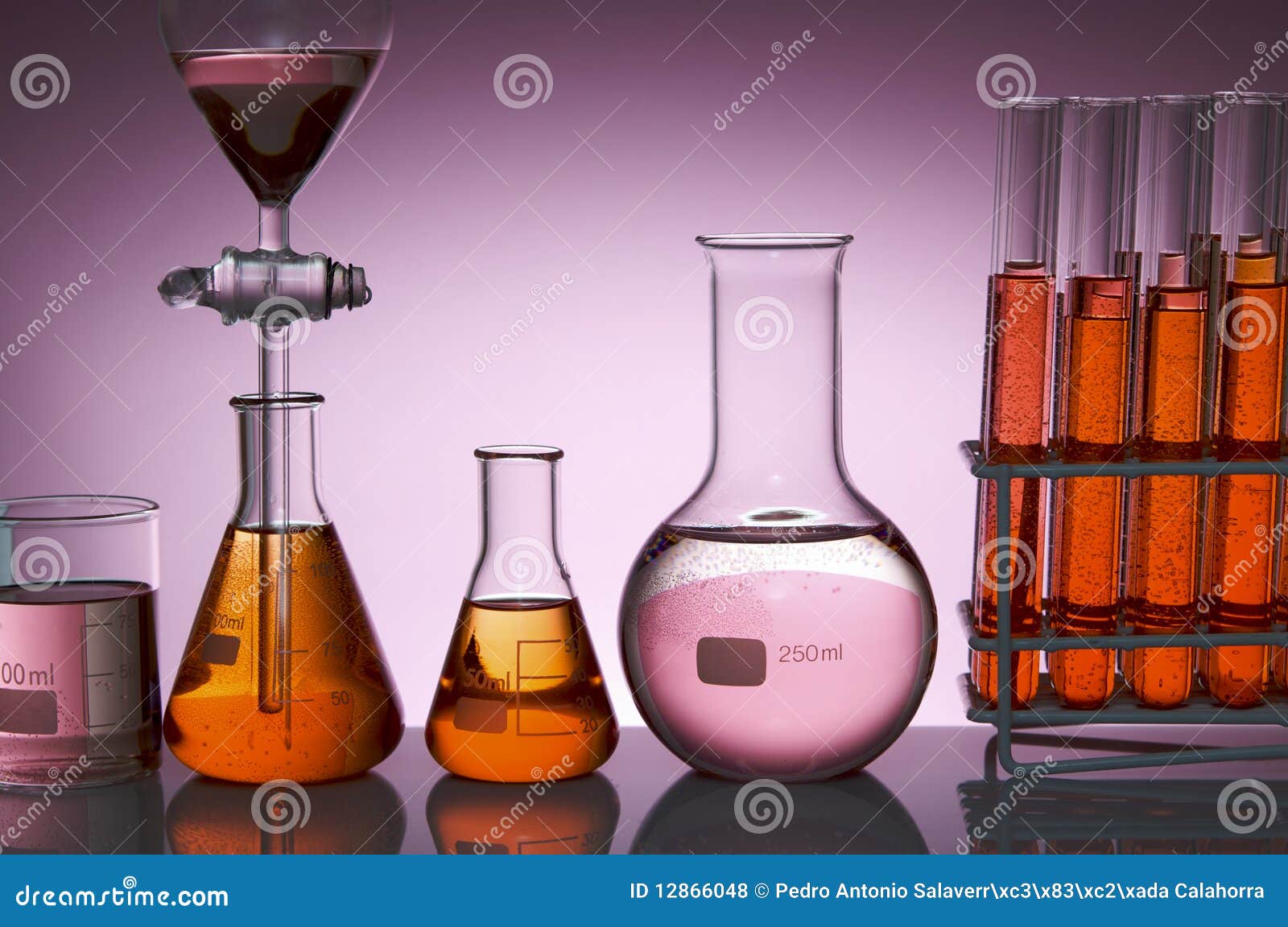 Pink laboratory stock photo. Image of instrument, flask - 12866048