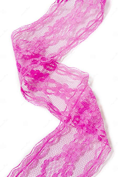 Pink lace stock image. Image of accesories, pink, sewing - 40799