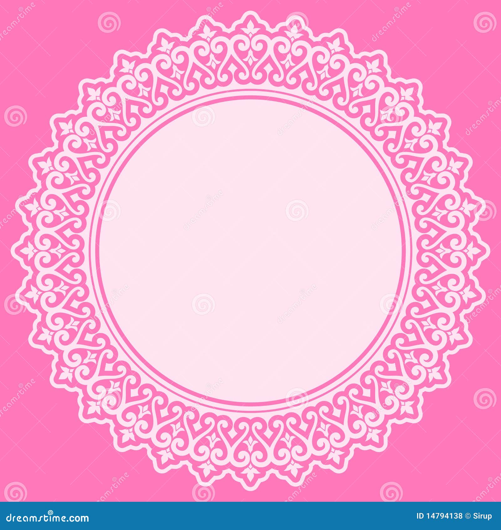 Pink lace design element stock vector. Illustration of greeting - 14794138