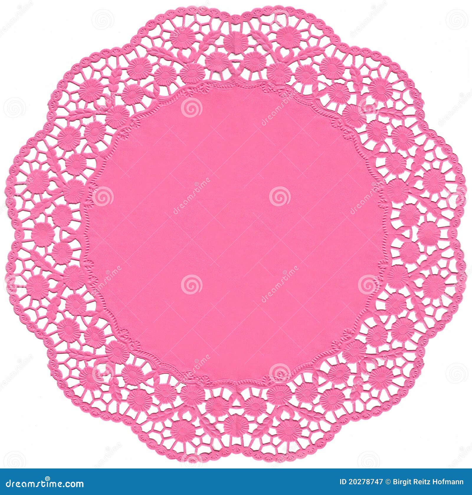 Pink Lace dolly stock illustration. Illustration of filigree - 20278747