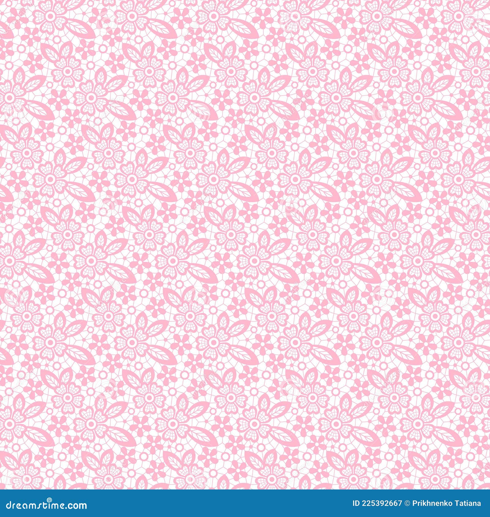 Pink lace pattern stock vector. Illustration of white - 225392667