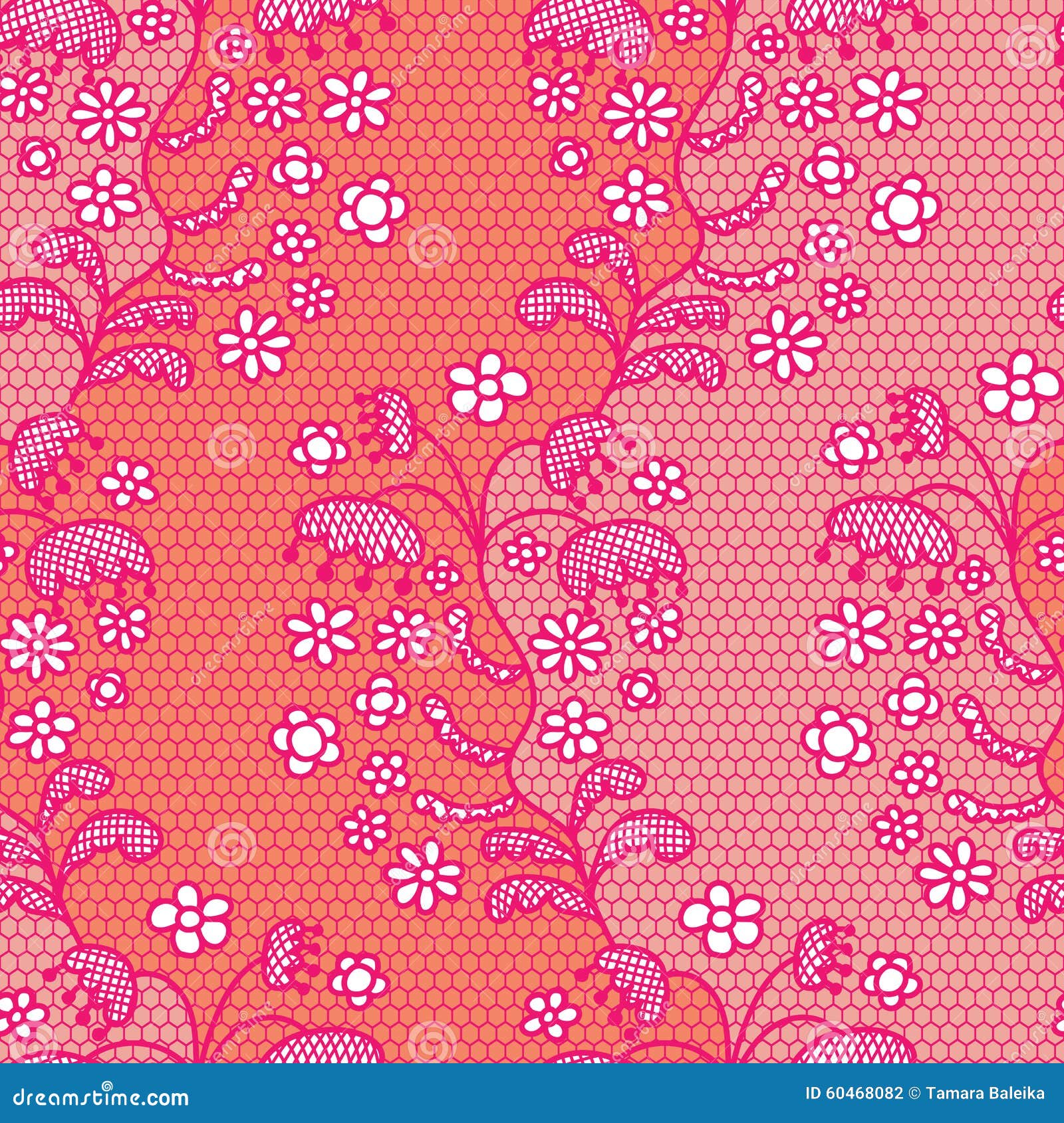 Pink Lace Vector Fabric Seamless Pattern Stock Vector - Illustration of ...
