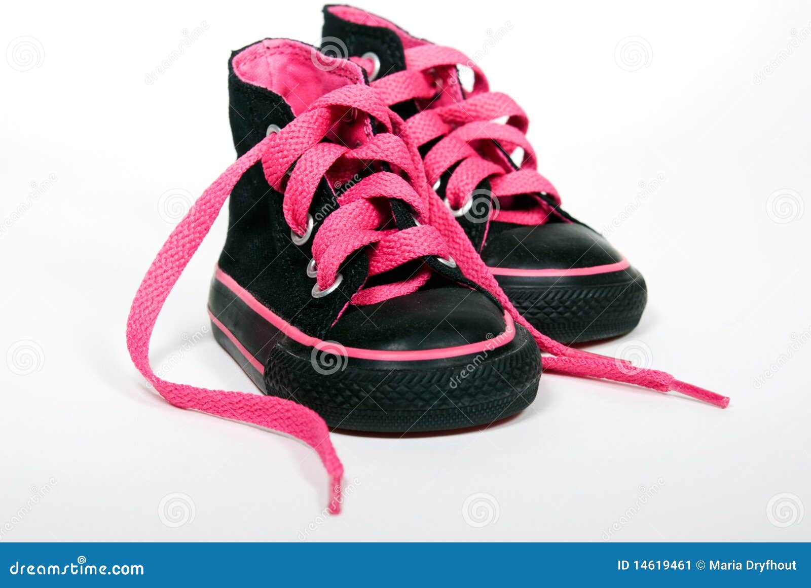 Pink Laces stock image. Image of pair, fashion, footwear - 14619461