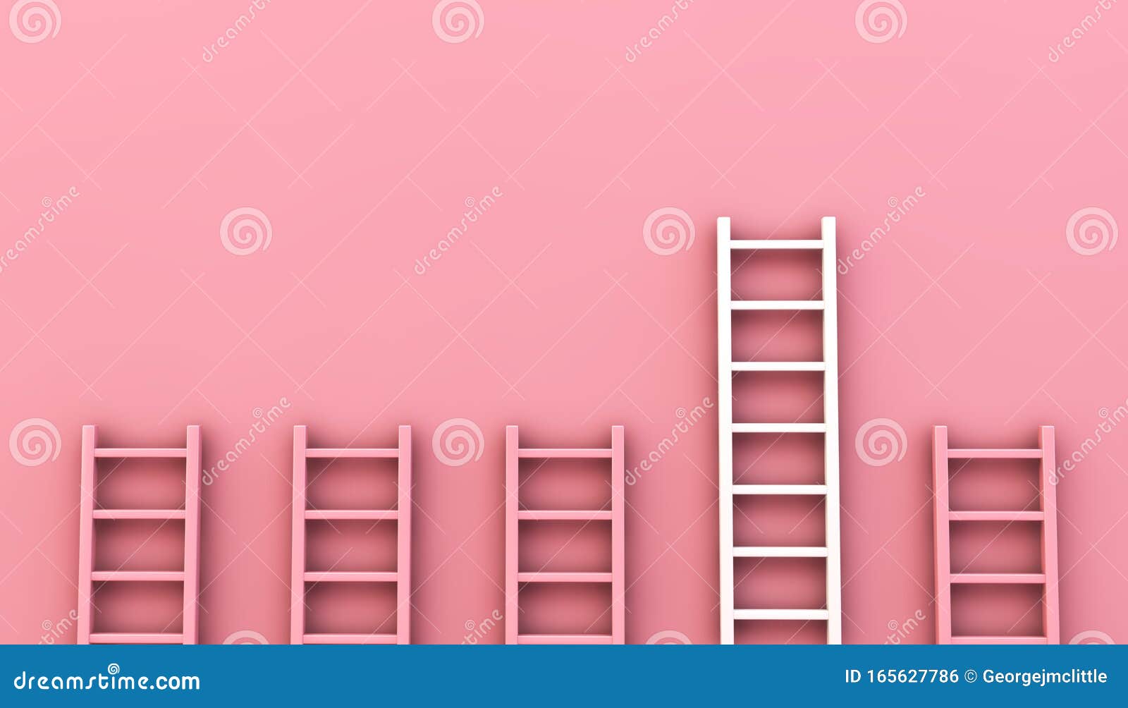 Pink ladder collection stock illustration. Illustration of potential ...