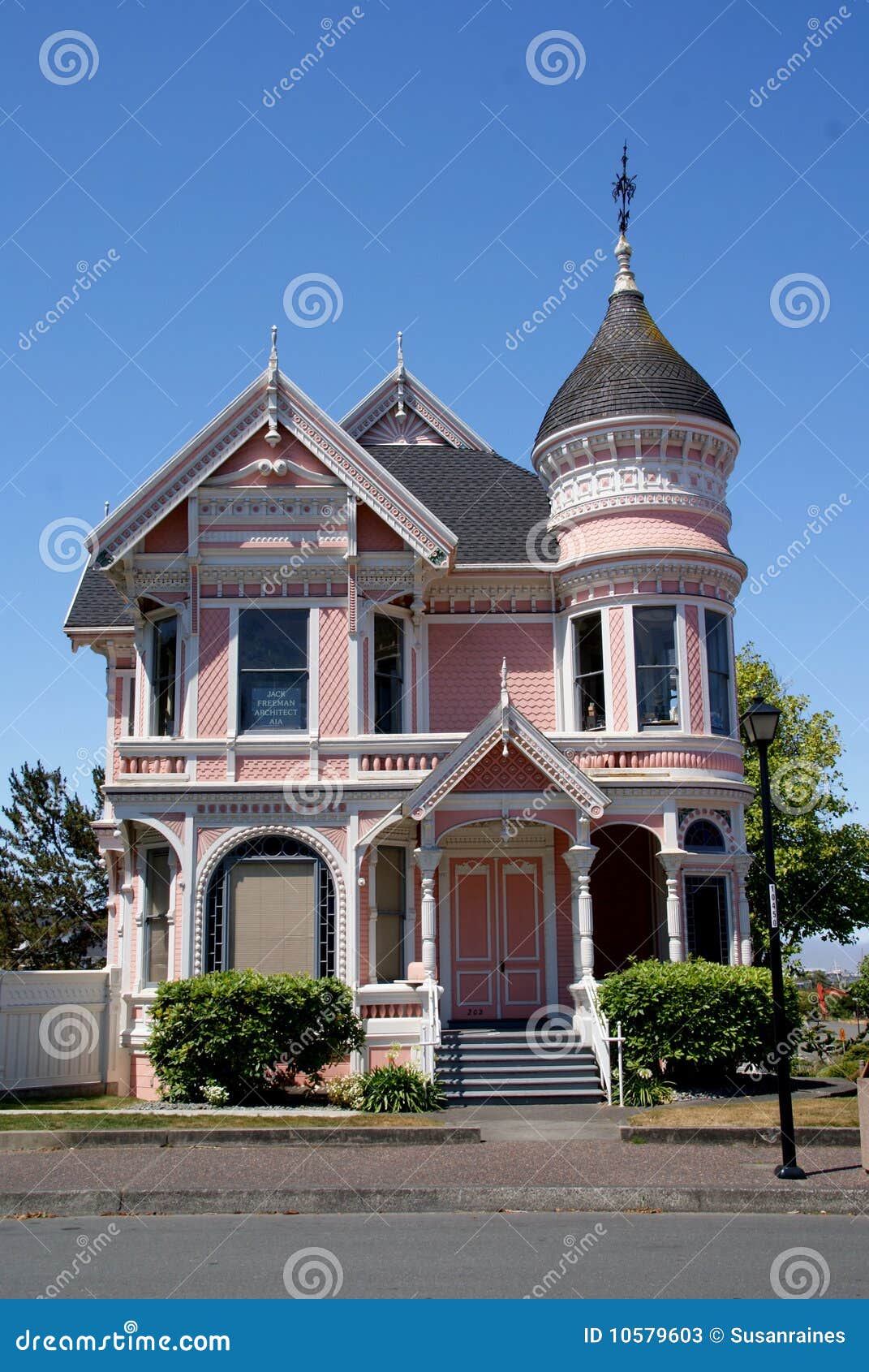 The Pink Lady stock image. Image of carson, house, home - 10579603
