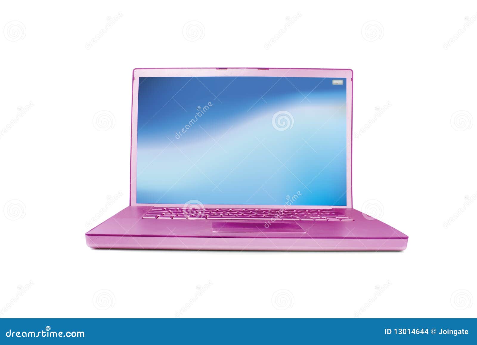 Pink laptop stock photo. Image of pink, modern, smart - 13014644