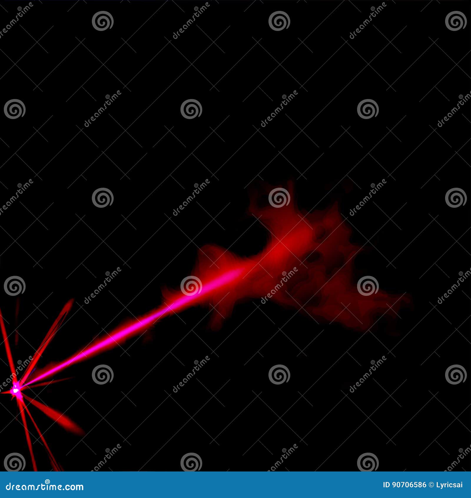 Pink laser with red haze stock vector. Illustration of laser - 90706586