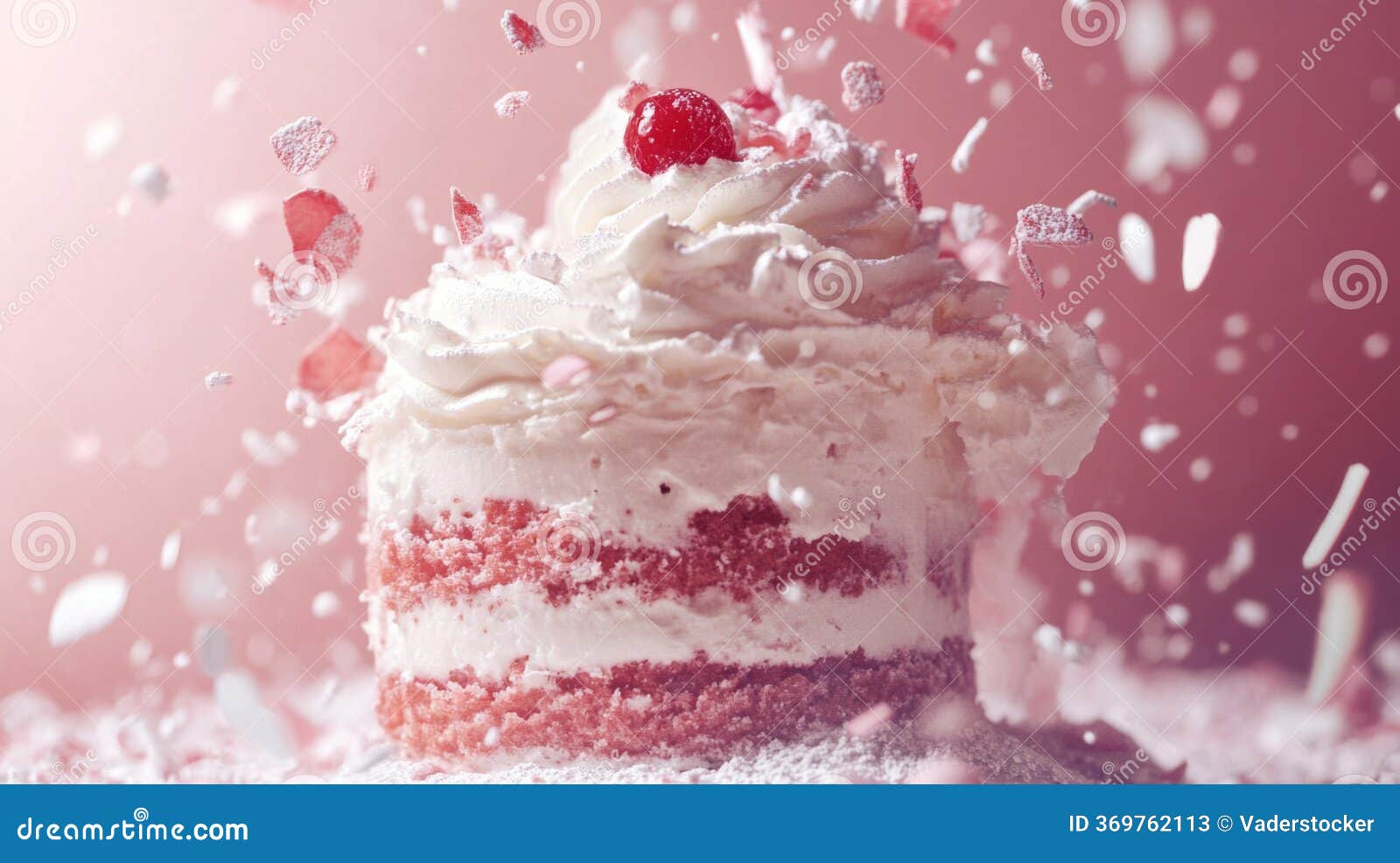 Explosion Ice Cream Cone On Pink AI-Created Content Stock Image ...