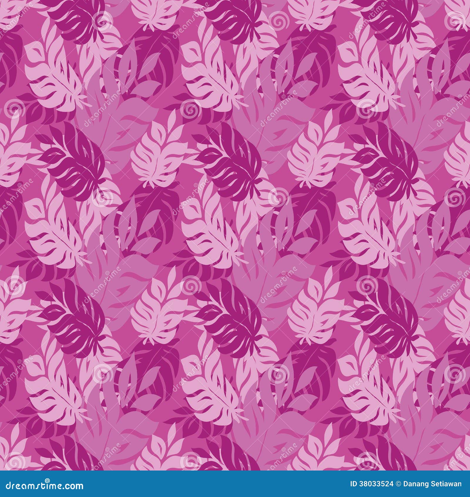 Pink Leaf Seamless texture stock vector. Illustration of pink - 38033524