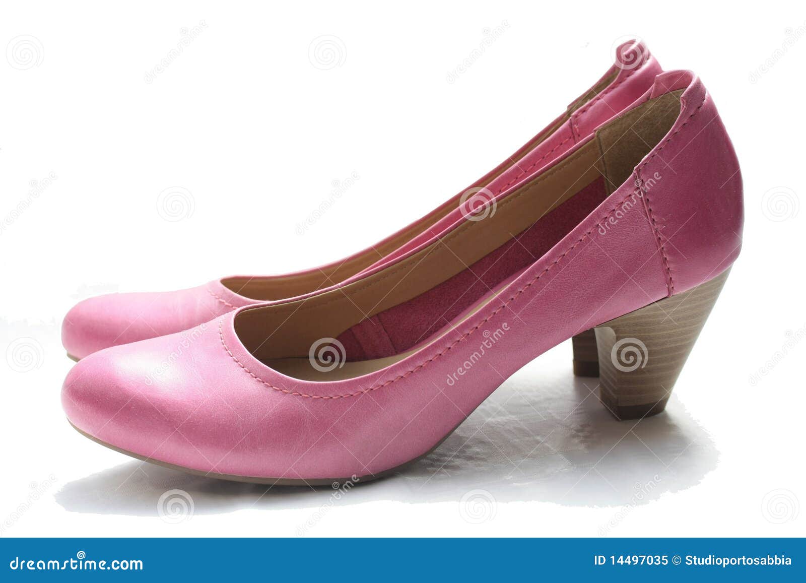 Pink leather shoes stock image. Image of style, modern - 14497035