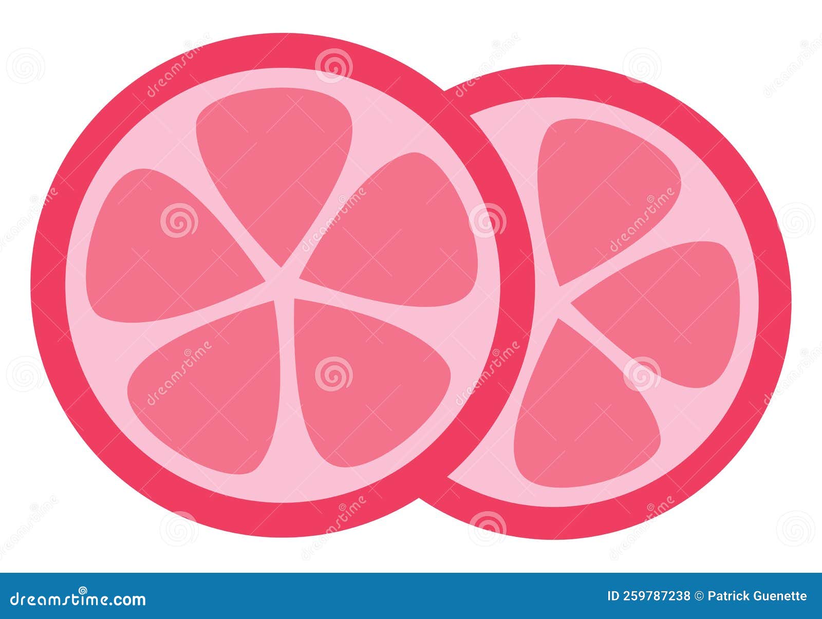 Pink Lemon Pattern. Citrus Vector Seamless Background. Hand Drawn ...