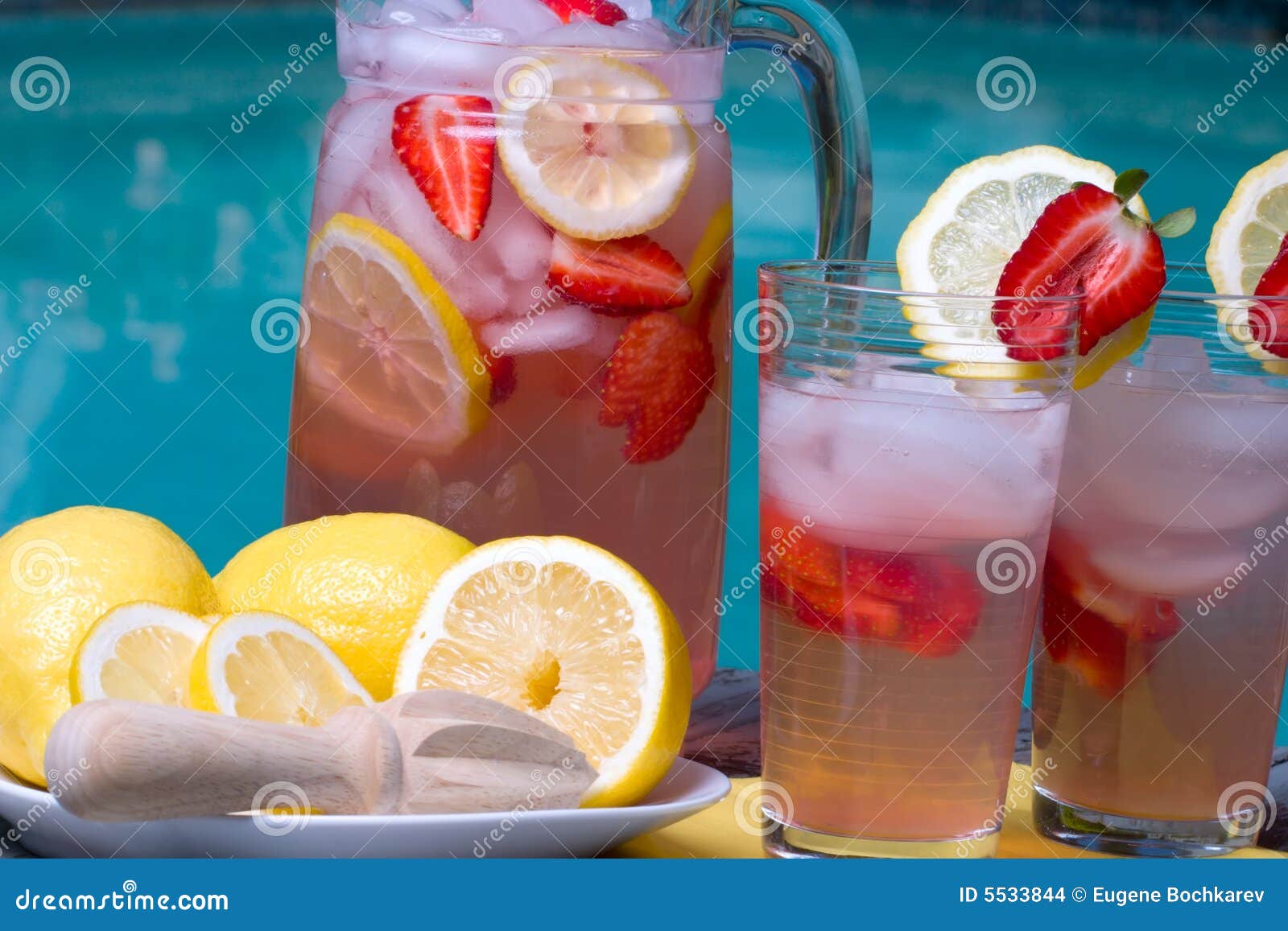 Pink lemonade stock photo. Image of pitcher, close, healthy - 5533844