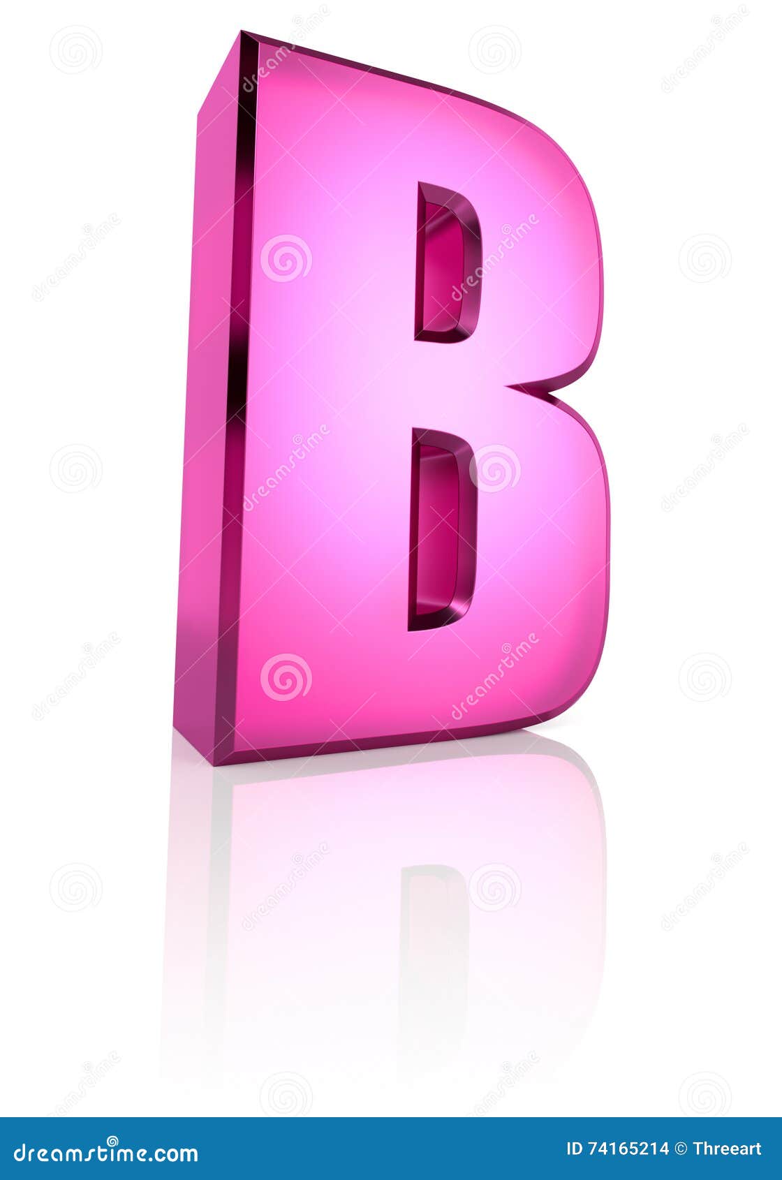 Pink Letter B stock illustration. Illustration of text - 74165214