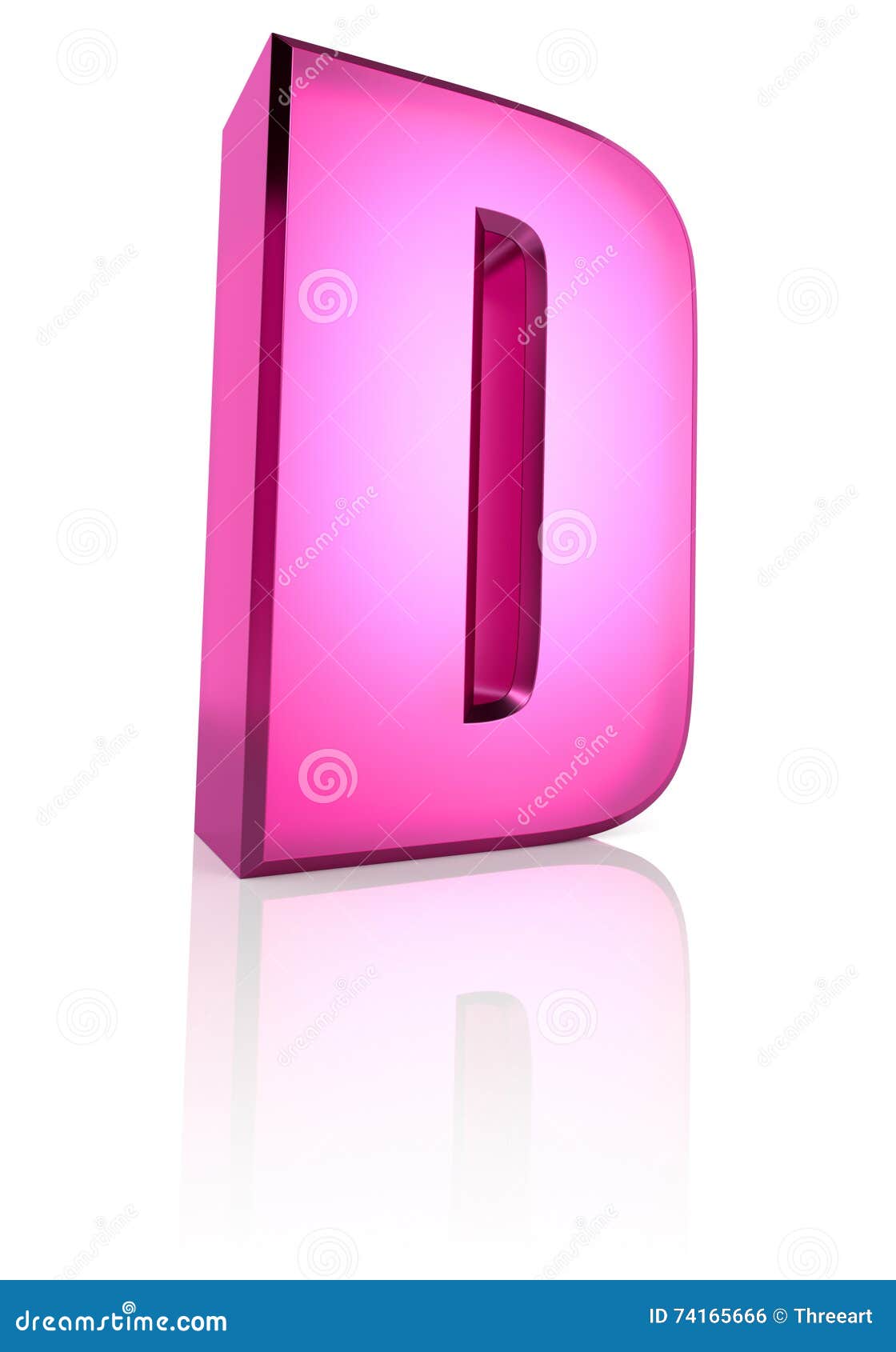 Pink Letter D stock illustration. Illustration of alphabet - 74165666