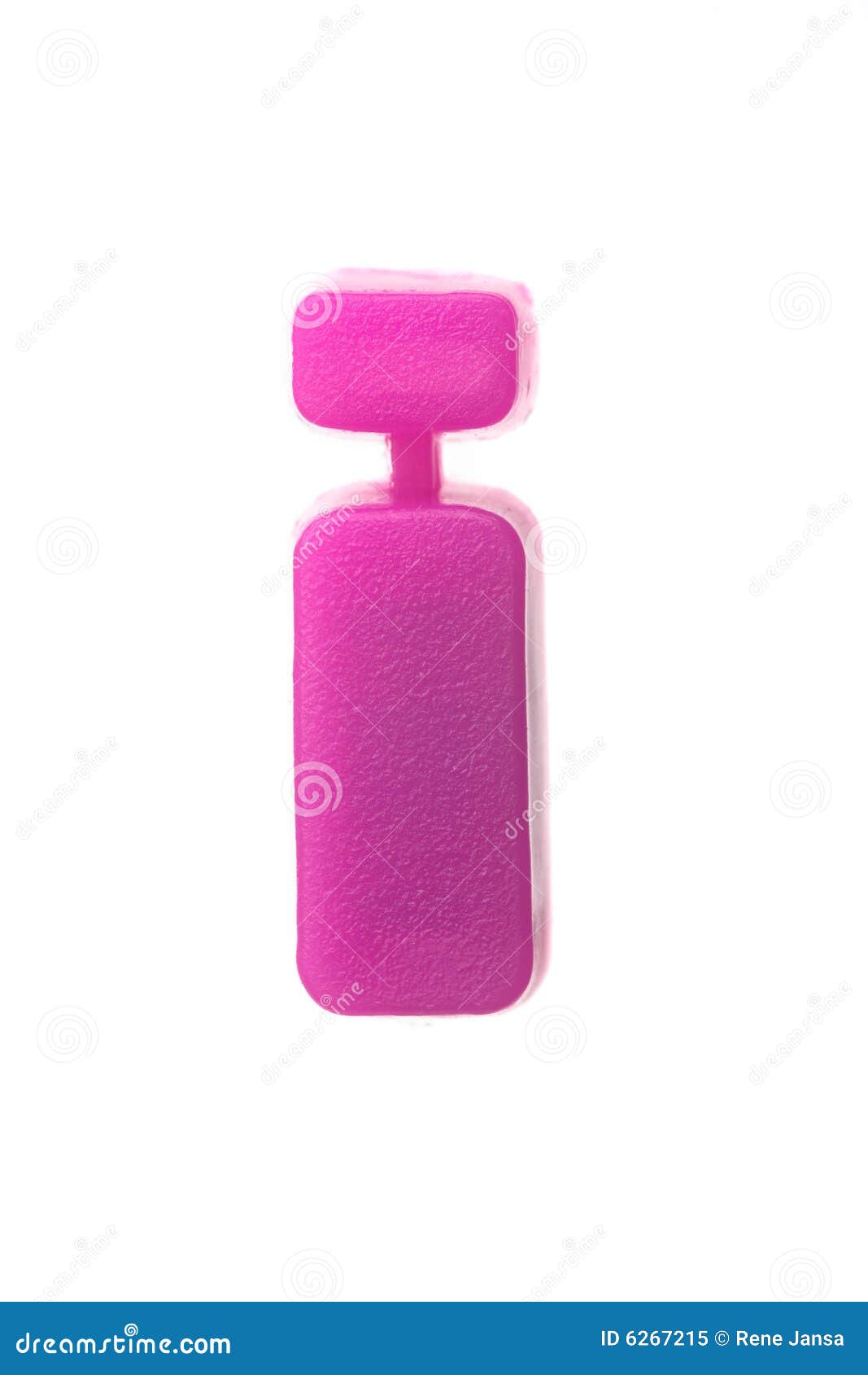 Pink letter i stock image. Image of lowercase, print, isolated - 6267215