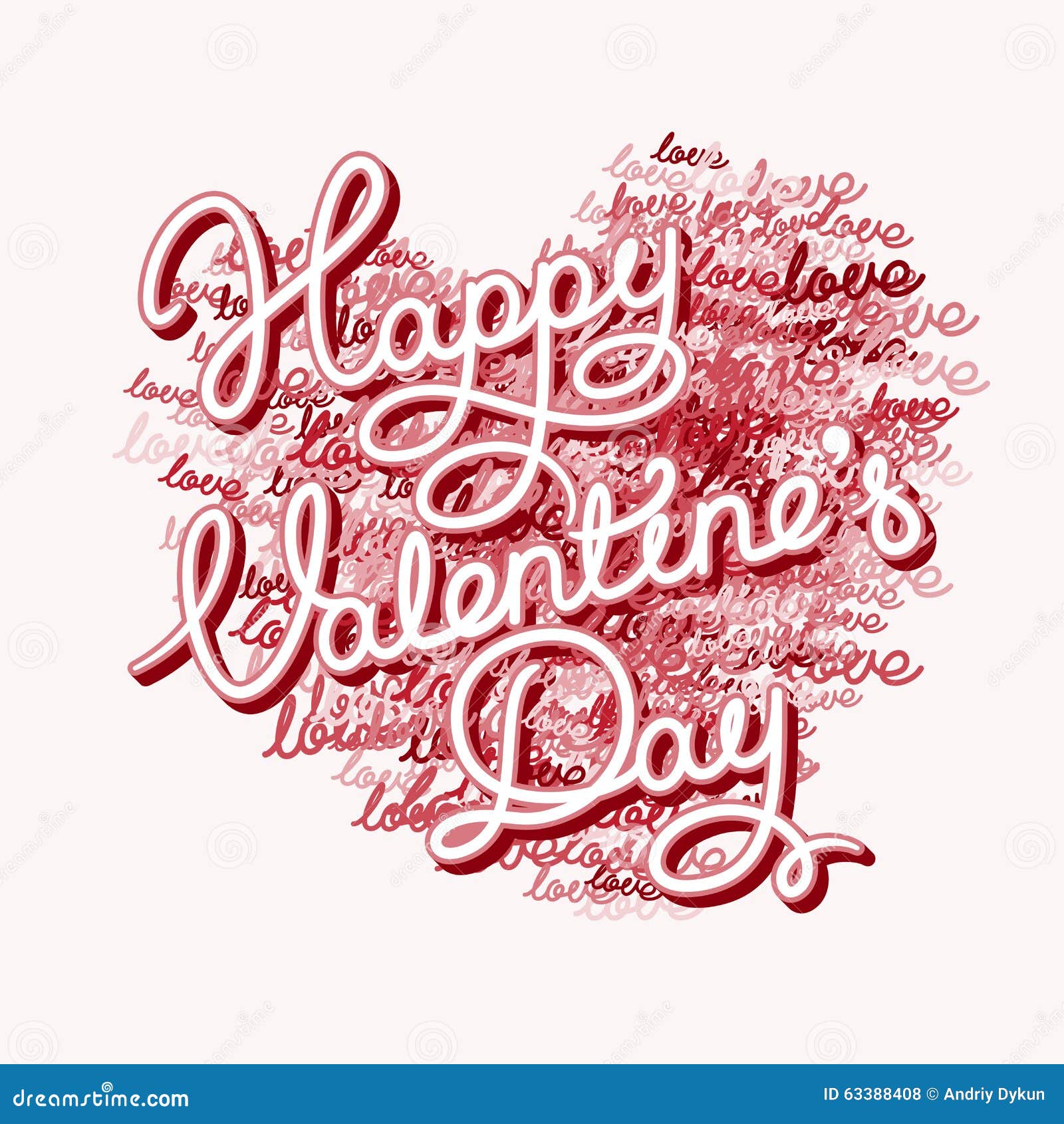 Pink lettering heart shape stock vector. Illustration of lettering ...