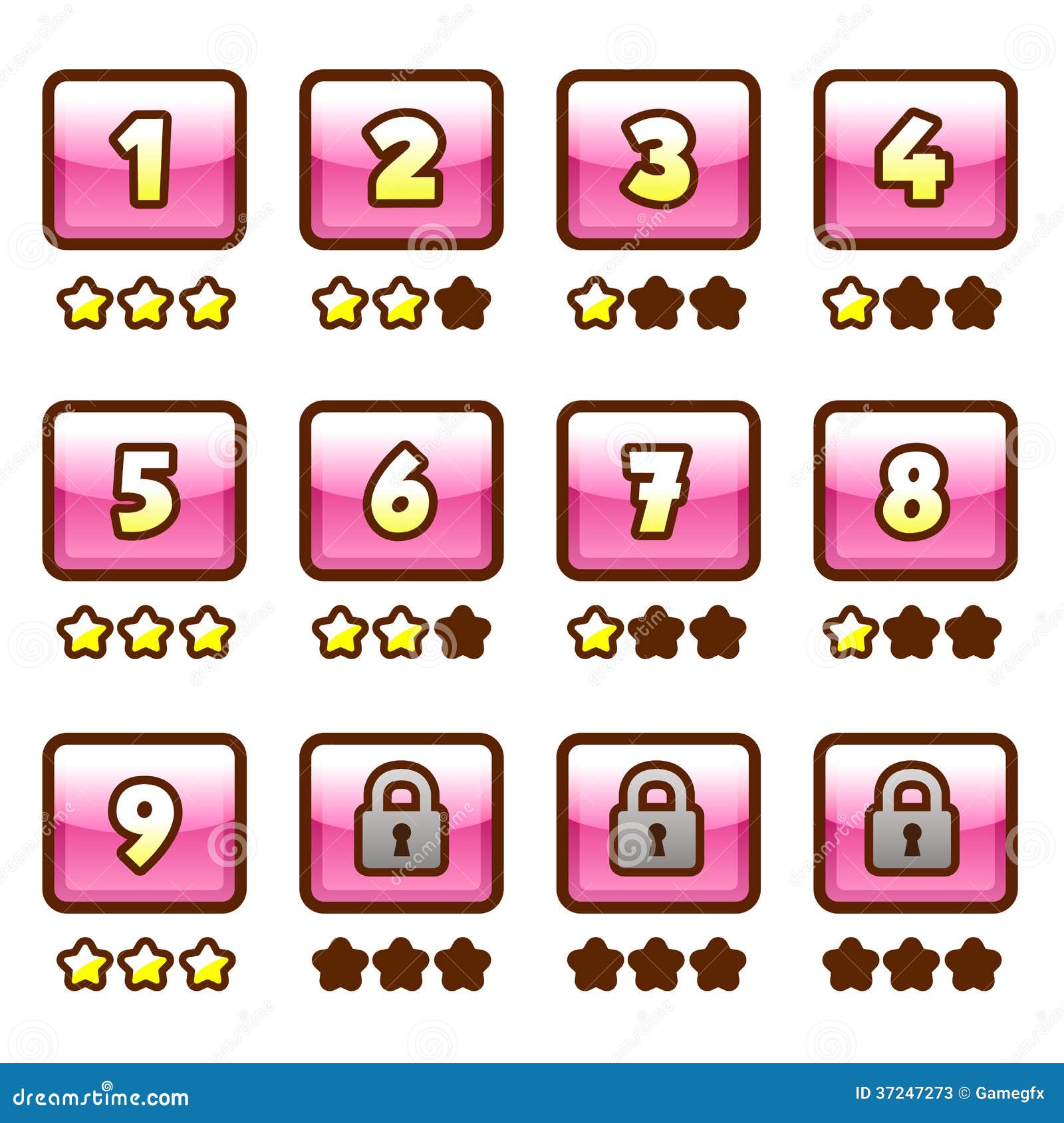 Pink level selection stock illustration. Illustration of internet ...