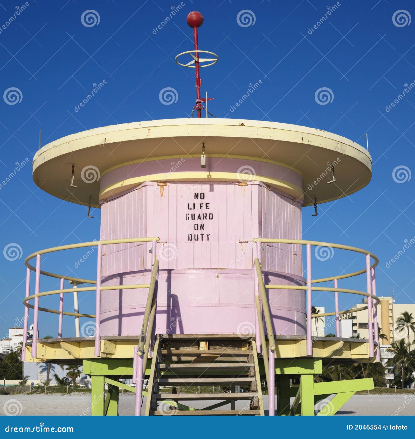 Pink lifeguard tower stock photo. Image of pink, photograph - 2046554
