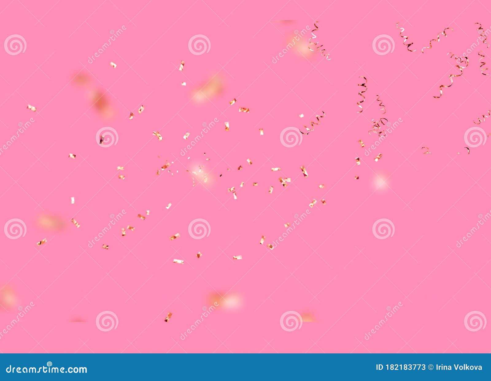 Pink Light Background with Gold Element Abstract Template Illustration ...