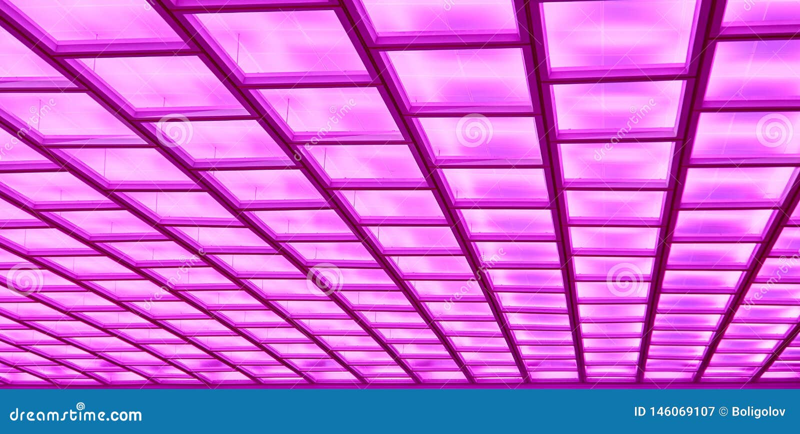 Pink Light Building Background in Moscow Stock Image - Image of modern ...