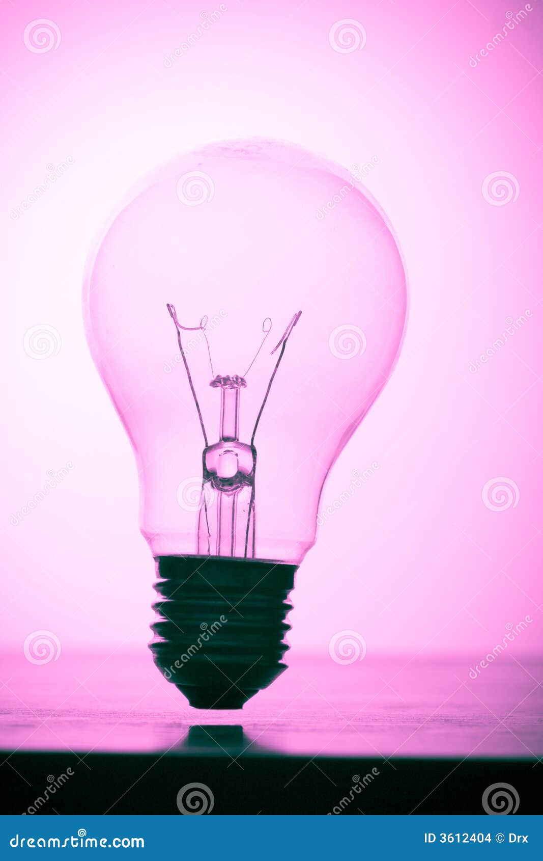 Pink light bulb stock photo. Image of environmental, brainstorming ...