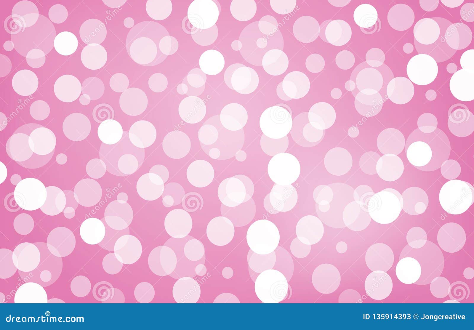 Pink Light Circle Dots Bokeh Effect Dynamic Background Stock Vector ...