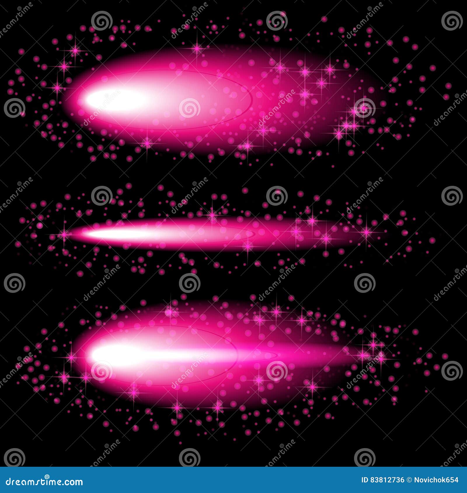 Pink Light Effects. Sparkler Abstract Background Stock Vector ...