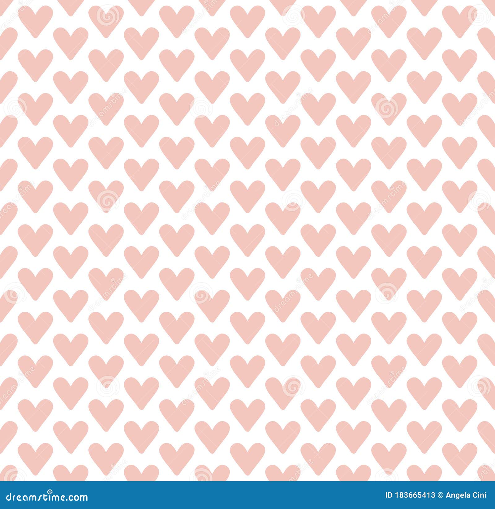 Pink Light Heart Seamless Repeat Pattern Design Stock Vector ...