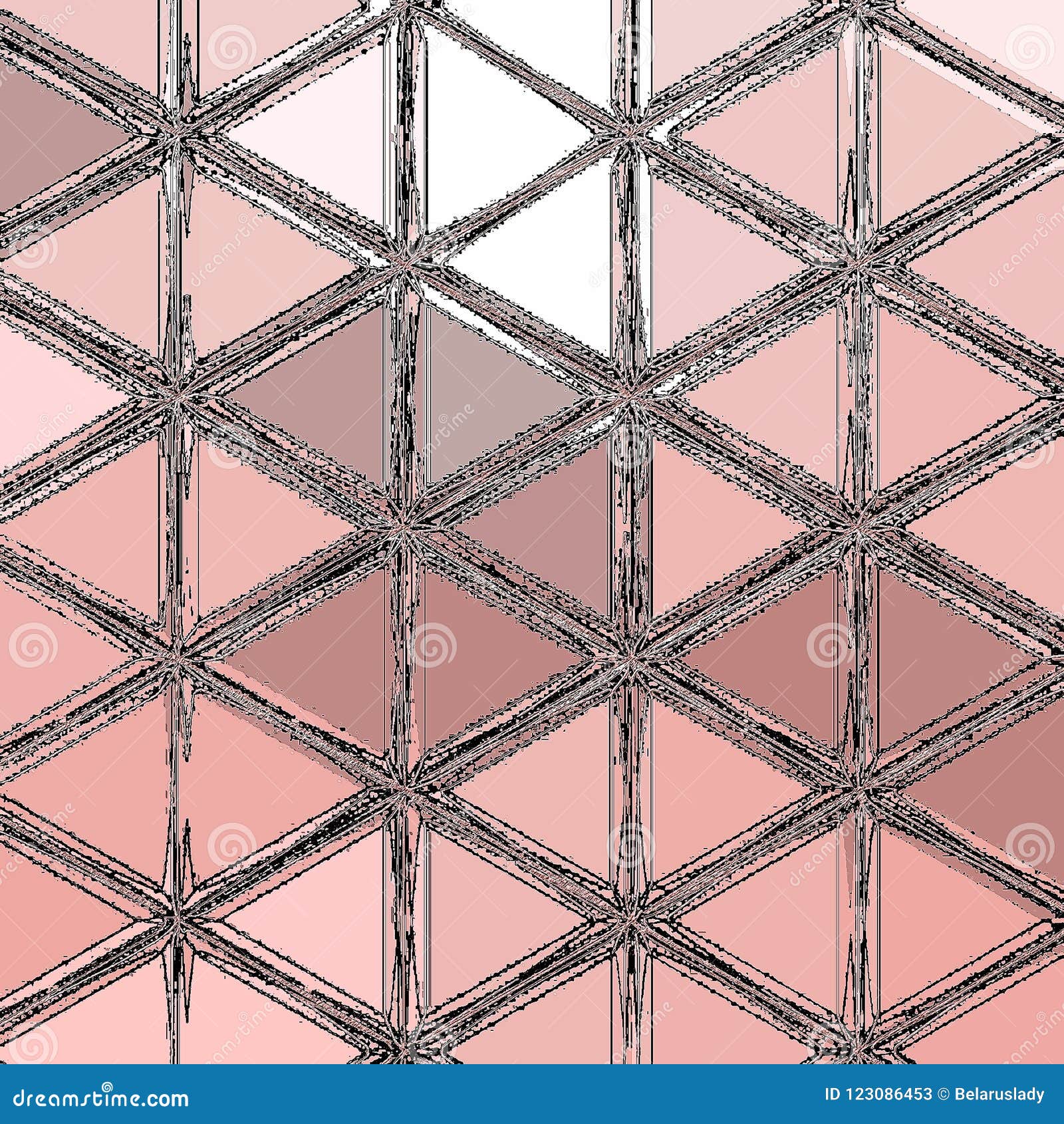 Pink Light Polygonal Low Polygon Triangle Pattern Background Stock Illustration - Illustration ...