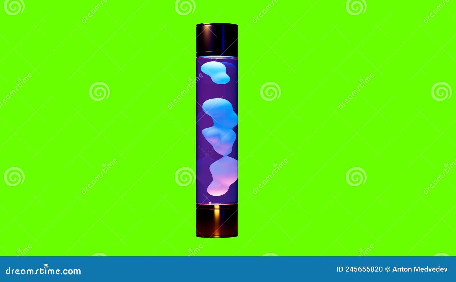 Pink Lighting Lava Lamp on Green Screen, Isolated - Object 3D ...