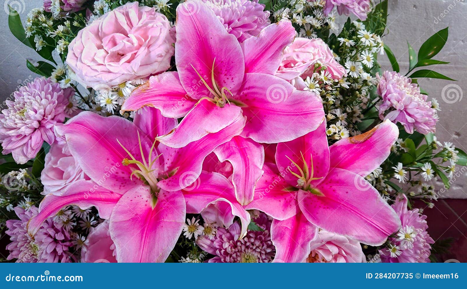 Pink Lilies for Home Decoration Stock Image - Image of decor, woman ...