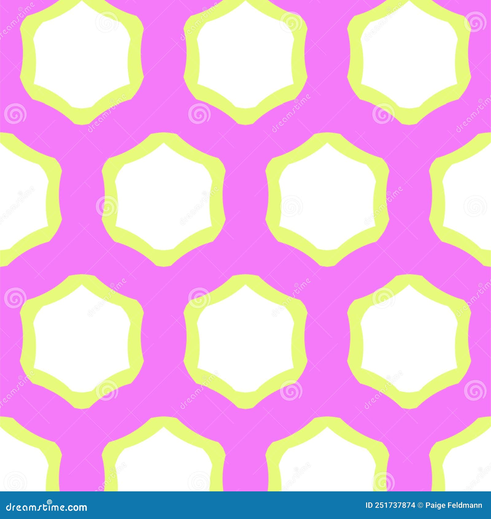 Pink and Lime Green Seamless Pattern Stock Illustration - Illustration ...