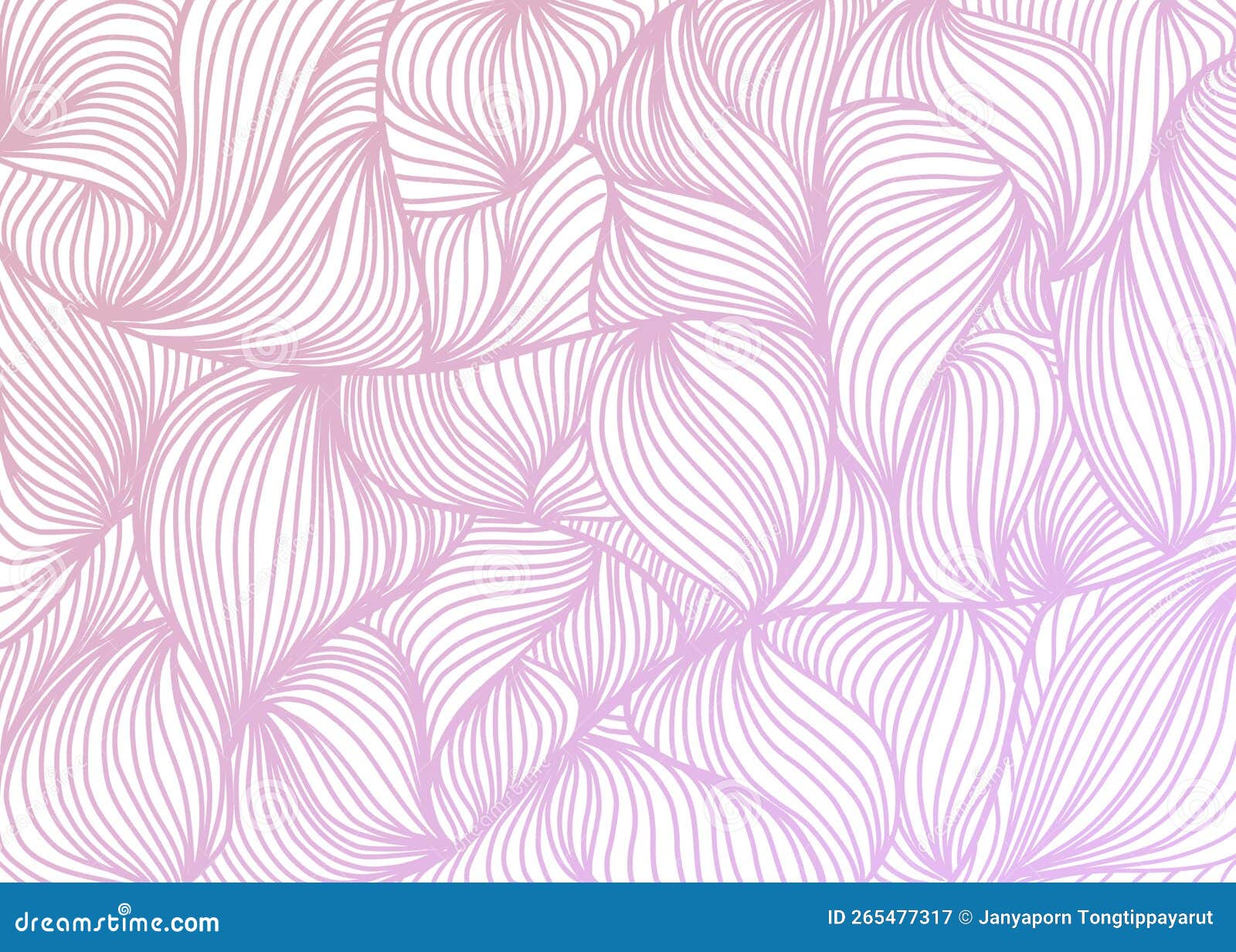 Pink Line Art for Fabric Pattern or Background. Stock Illustration ...