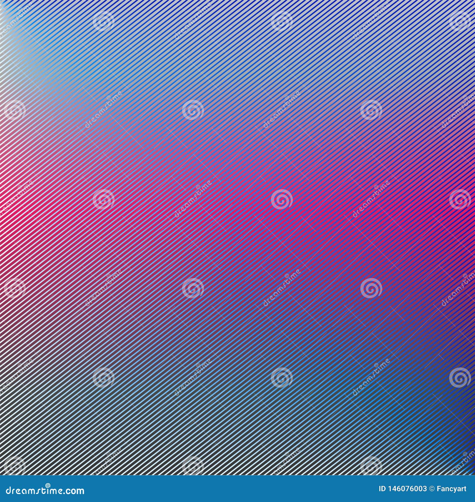 Pink Line Art with Hot Pink and Blue Gradient Stock Vector ...