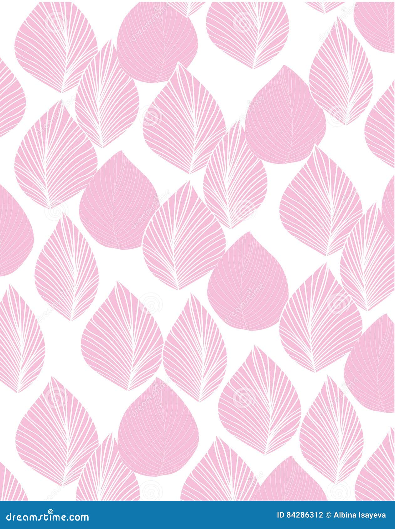 Pink Line Leaves Vector Background Stock Vector - Illustration of ...