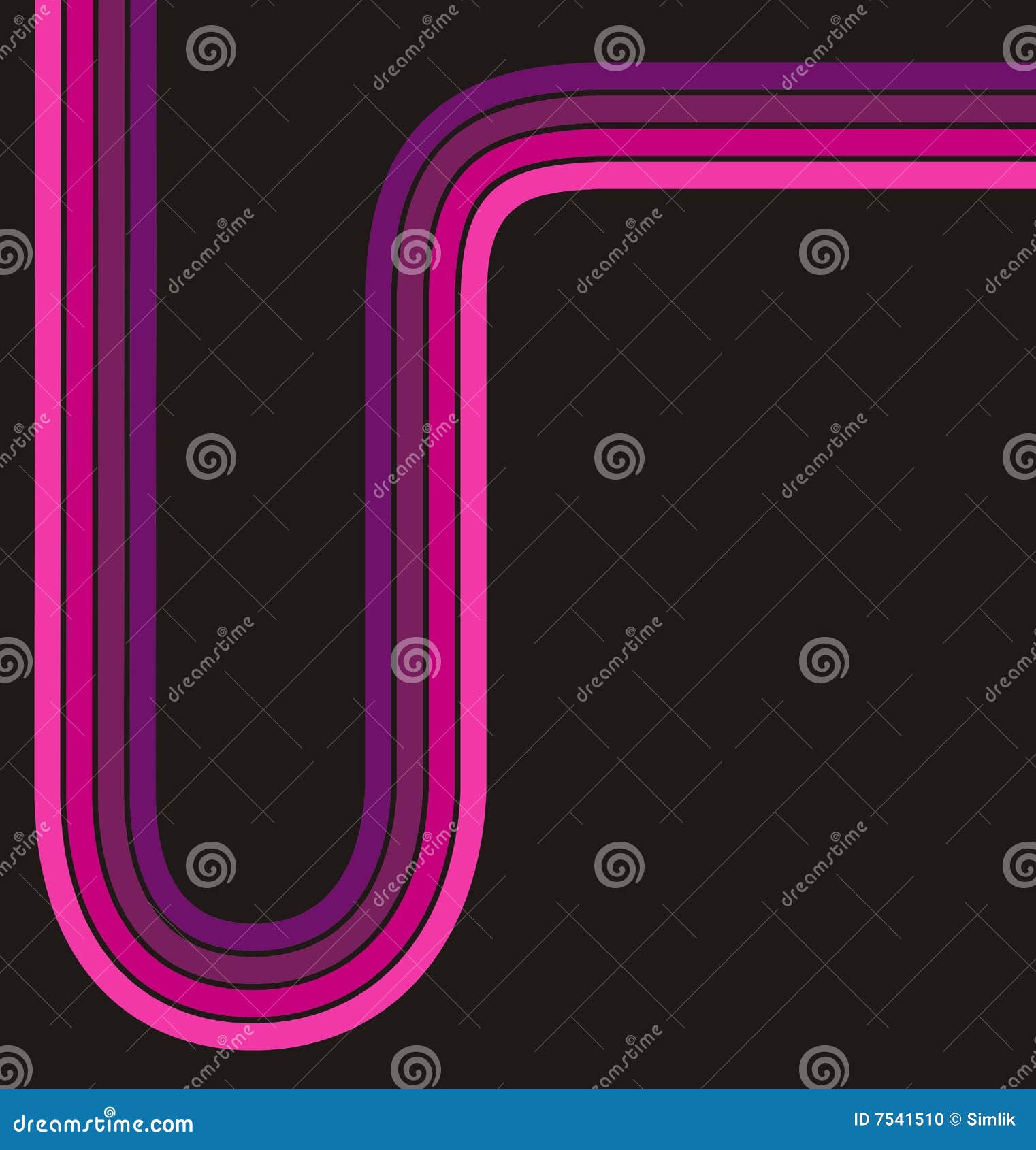 Pink lines flyer template stock vector. Illustration of cover - 7541510