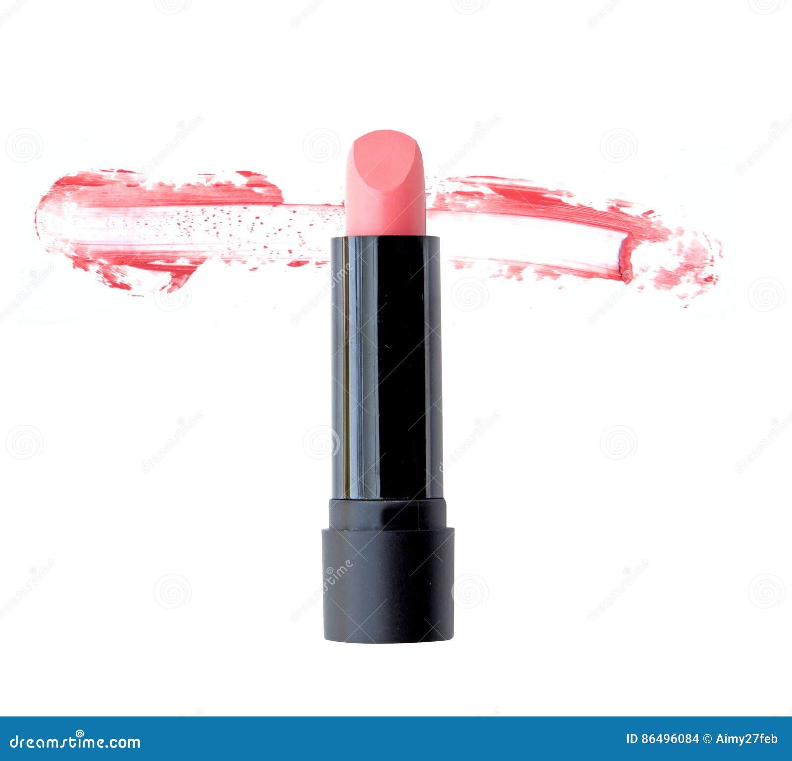 Pink Lipstick Isolated on White. Stock Photo - Image of product, pink ...