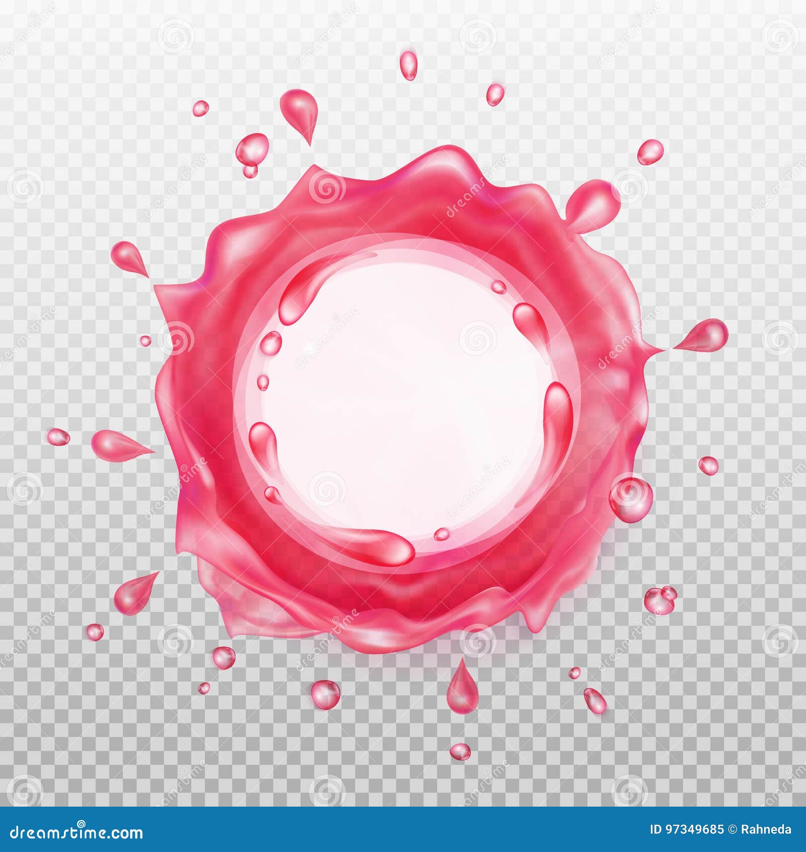 Pink Liquid Is Contained Within Transparent Glass Sphere, Surrounded By ...