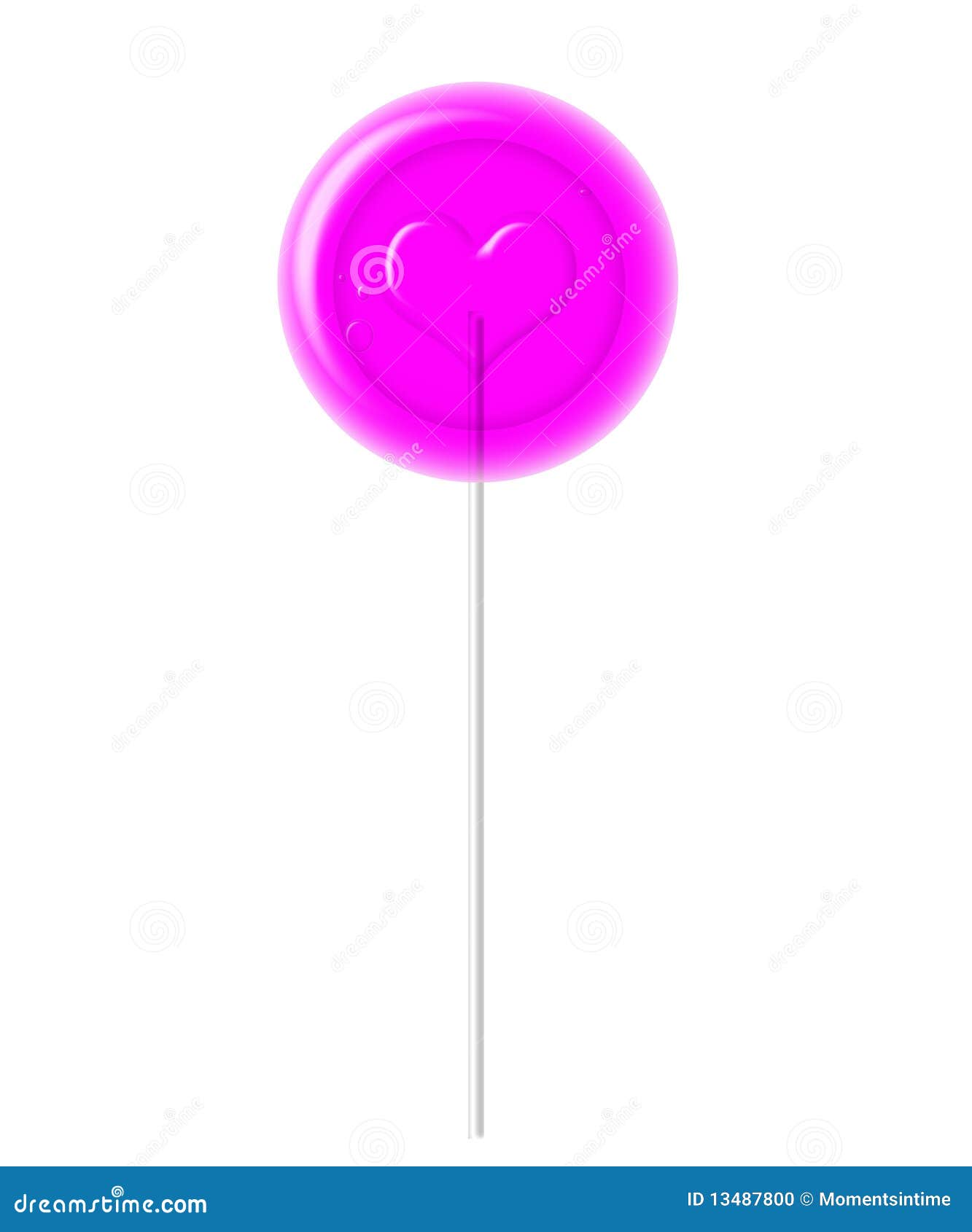 Pink Lollipop stock illustration. Illustration of beauty - 13487800