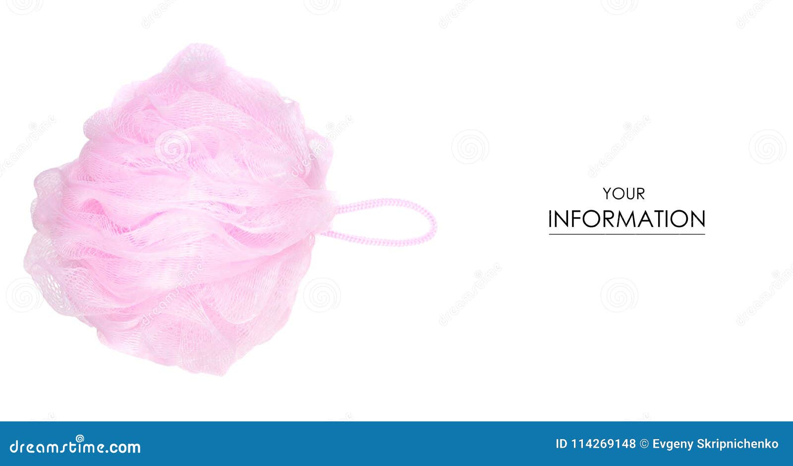 Pink Loofah Bath Sponge Pattern Stock Photo - Image of products, green ...