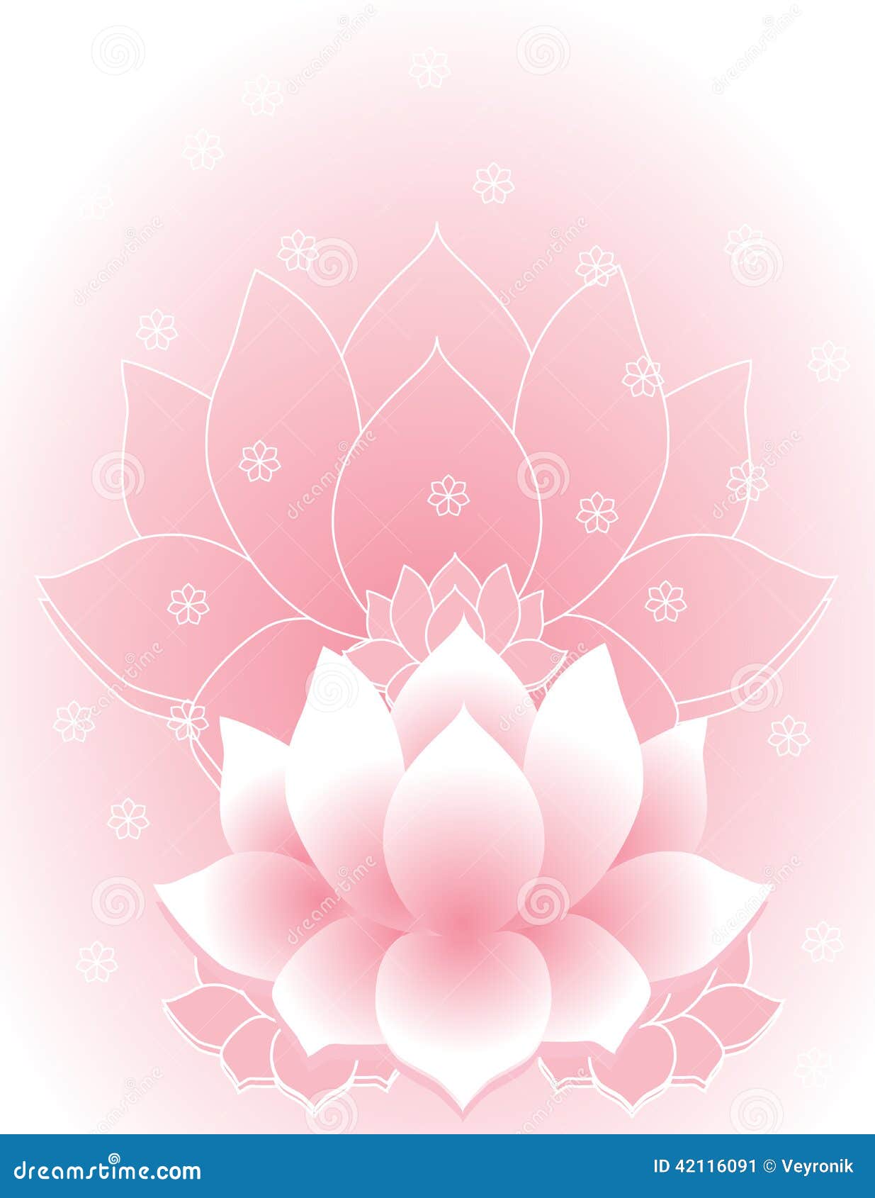 Asian Lotus Symbol Vector Illustration | CartoonDealer.com #84304126