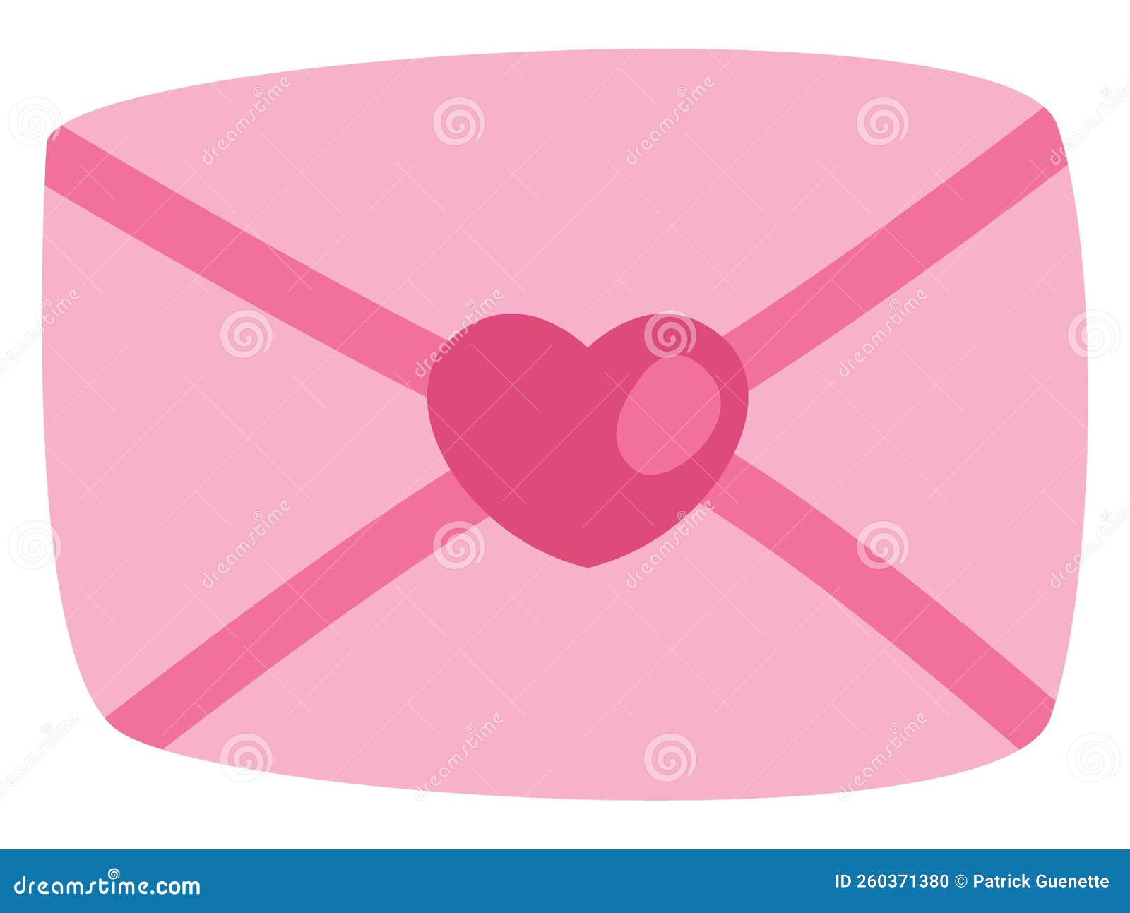 Pink love letter, icon stock vector. Illustration of graphic - 260371380