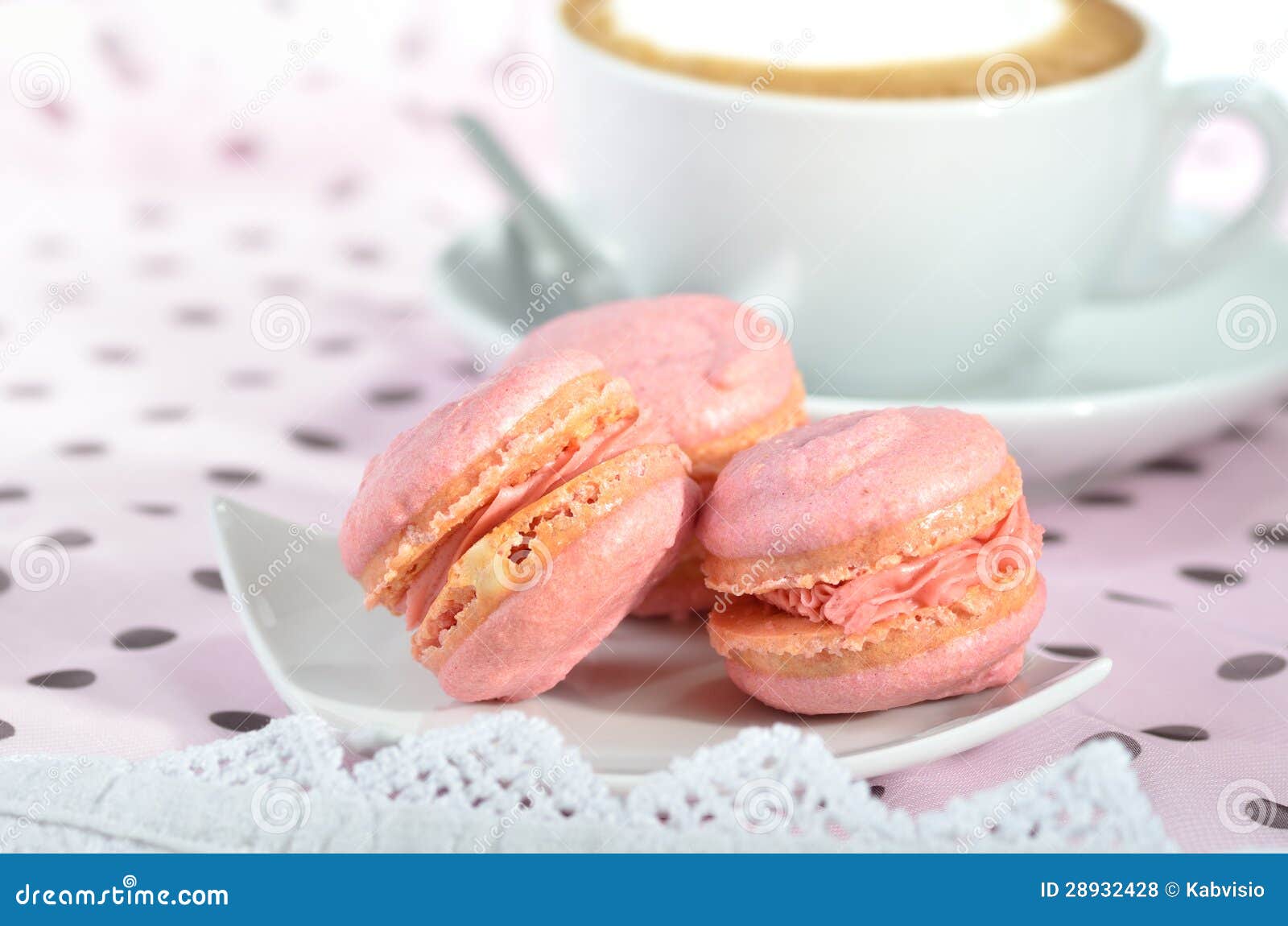 Pink macarons stock photo. Image of french, color, candy - 28932428