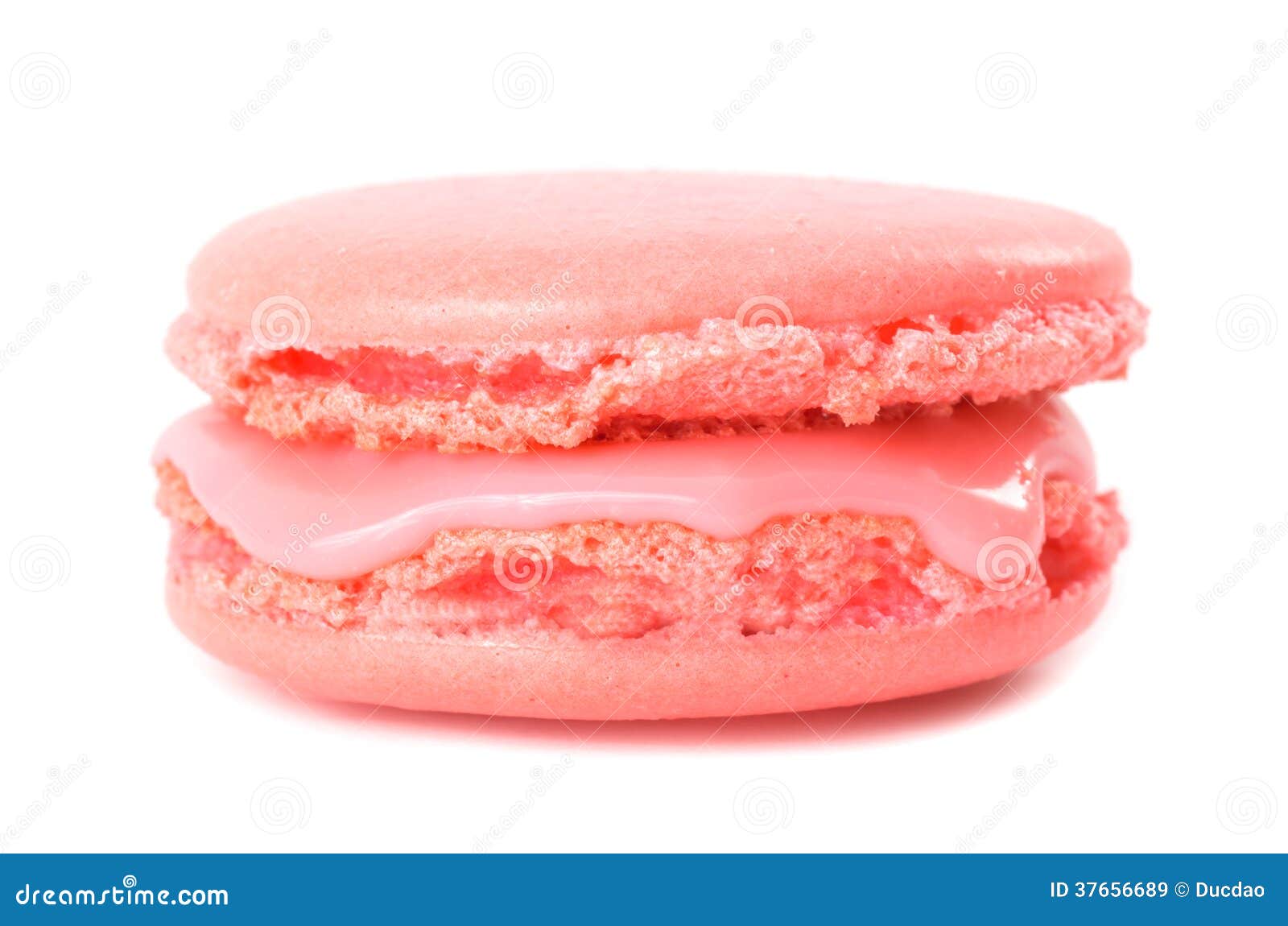 Pink macaroon stock image. Image of gourmet, snack, cookie - 37656689