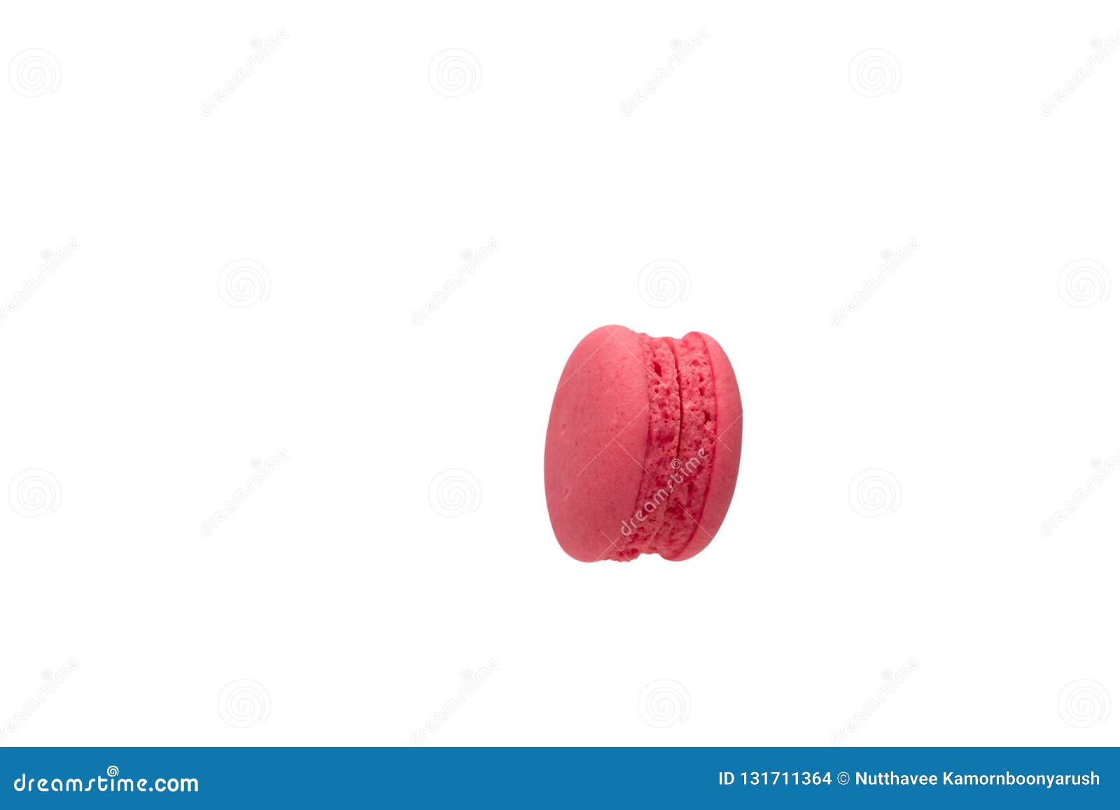 Pink Macaroon Isolated on White Background Stock Photo - Image of ...