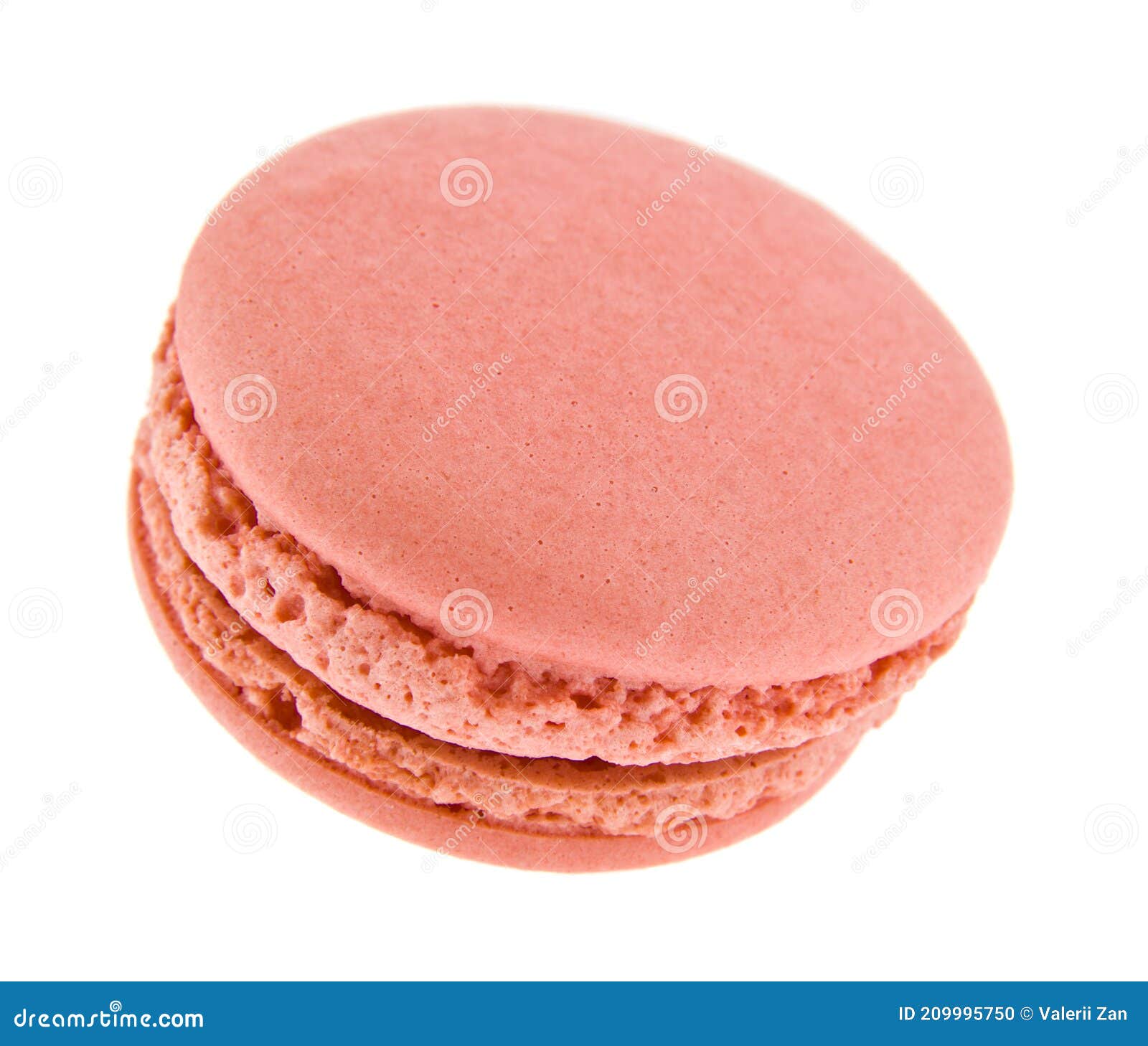 Pink Macaroon Isolated on White Background Stock Photo - Image of ...