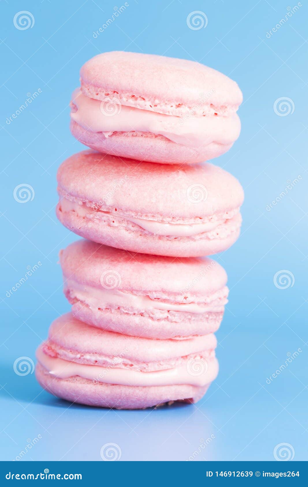 Pink macaroons stock image. Image of cuisine, meringue - 146912639