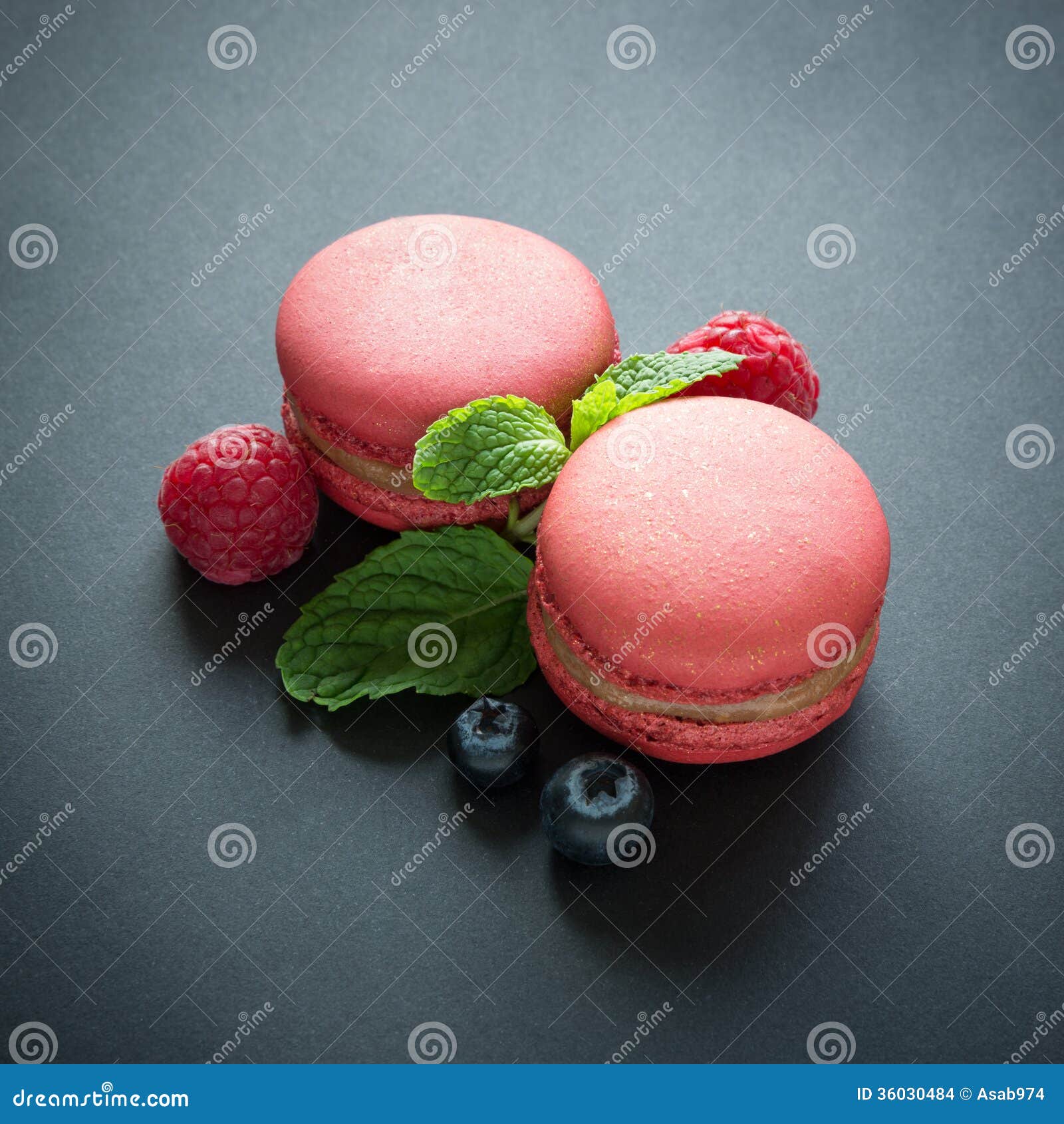 Pink macaroons stock photo. Image of golden, france, biscuit - 36030484